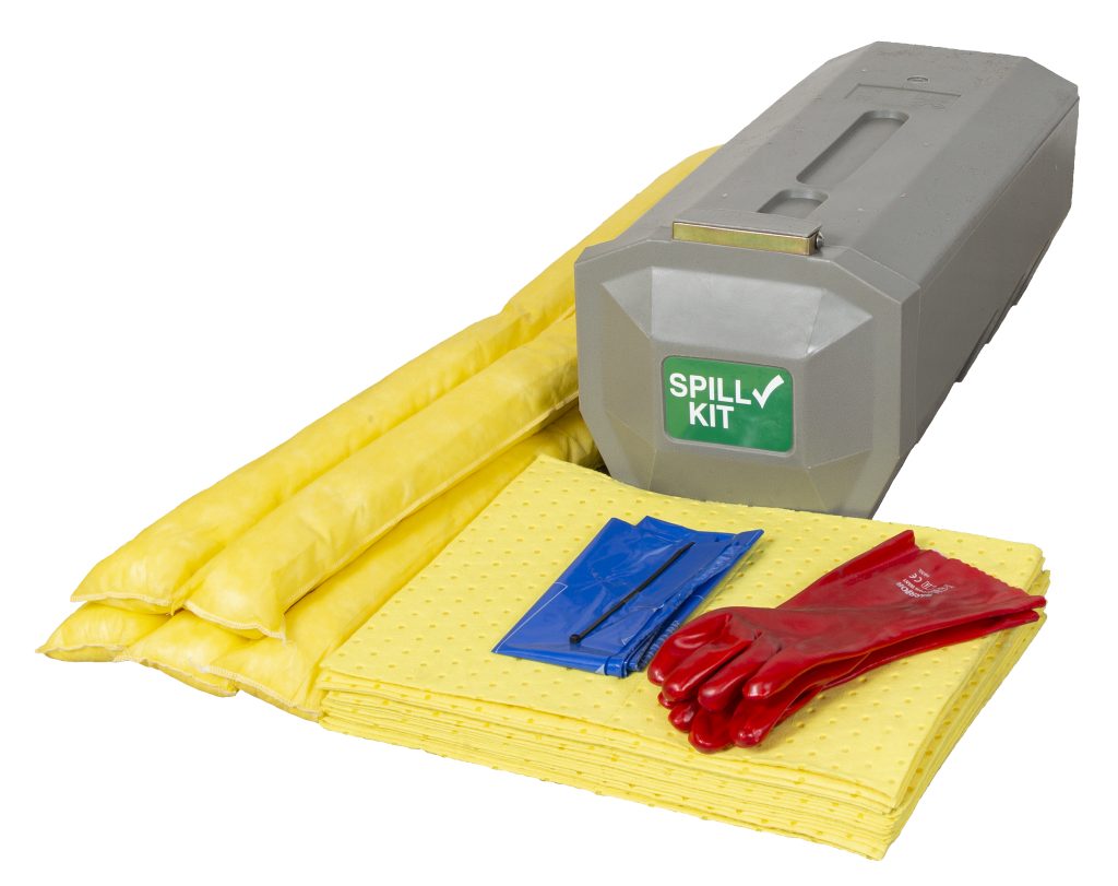 Chemical Kit - Hinged Lid Plastic Box - 42 Litre Spill Kit