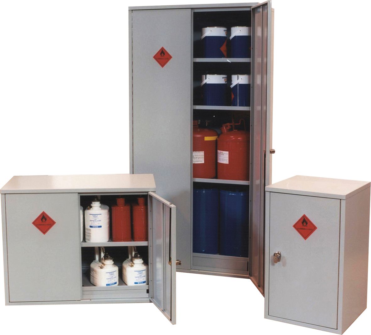 Double Door Steel Storage Cabinet for flammable materials - Oil and ...