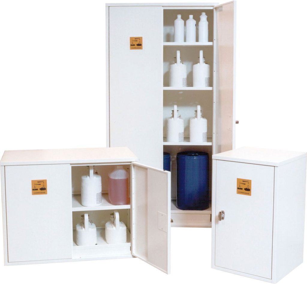 Double Door Steel Storage Cabinet for acids and chemicals - Oil and ...