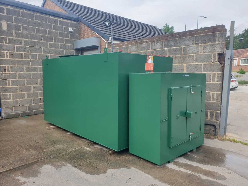 Bespoke 10’000 Litre Steel Bunded Diesel Tank c/w Remote Pump & Fill ...