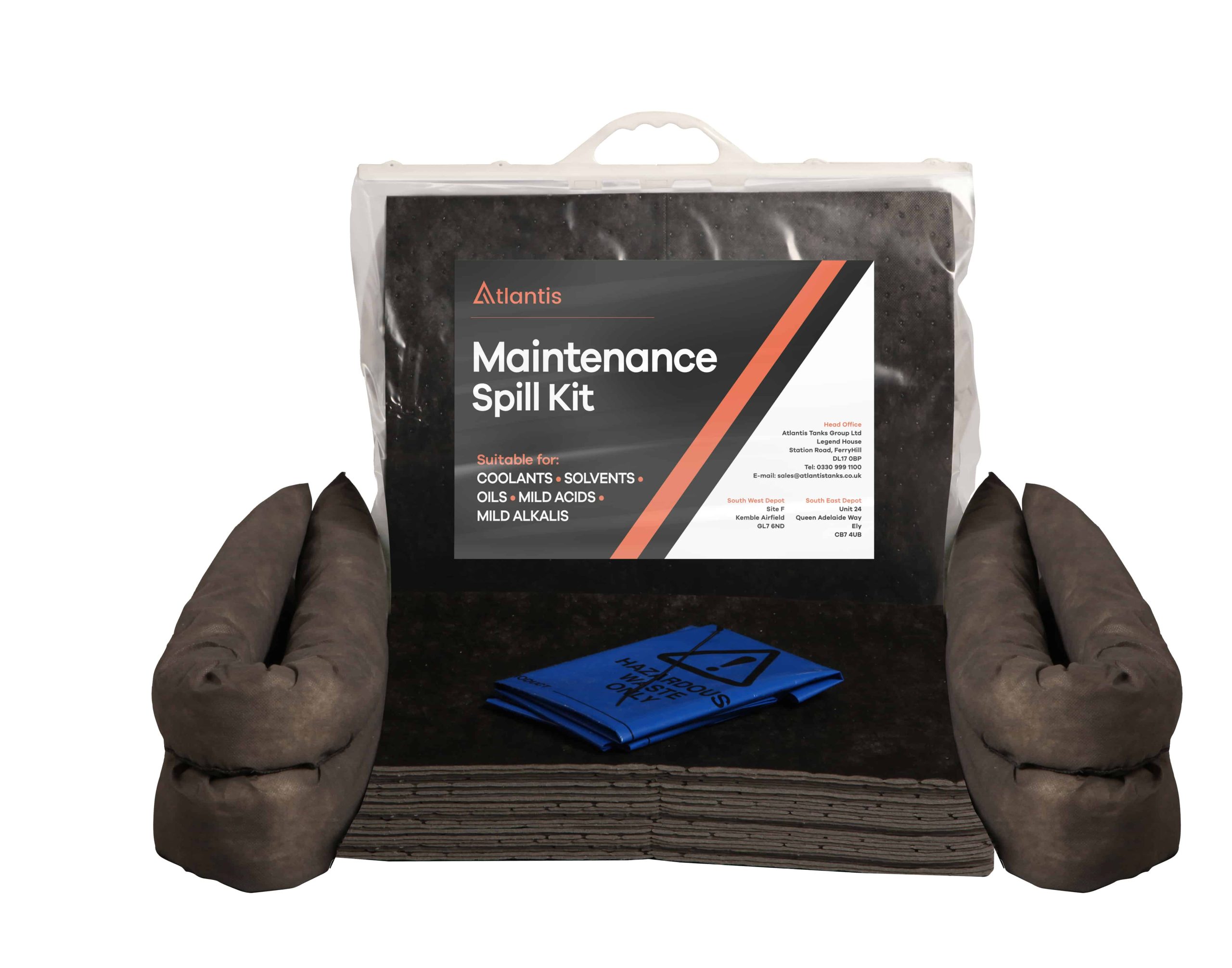 Maintenance Absorbent Spill Kit 40 Litre Clip Top Bag - Oil and Fuel ...