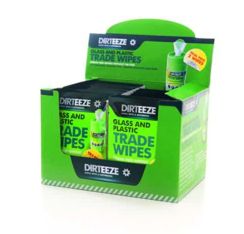 Glass & Plastic Trade Wipes Counter Display Box – 50 Packets x 2 Wipes ...