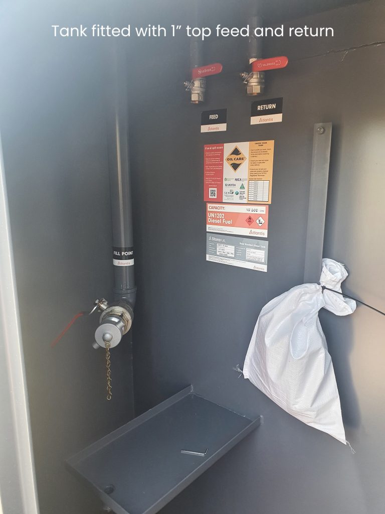 10000 Litre Steel Bunded Diesel Tank - Oil and Fuel Spill Kits | Oil ...