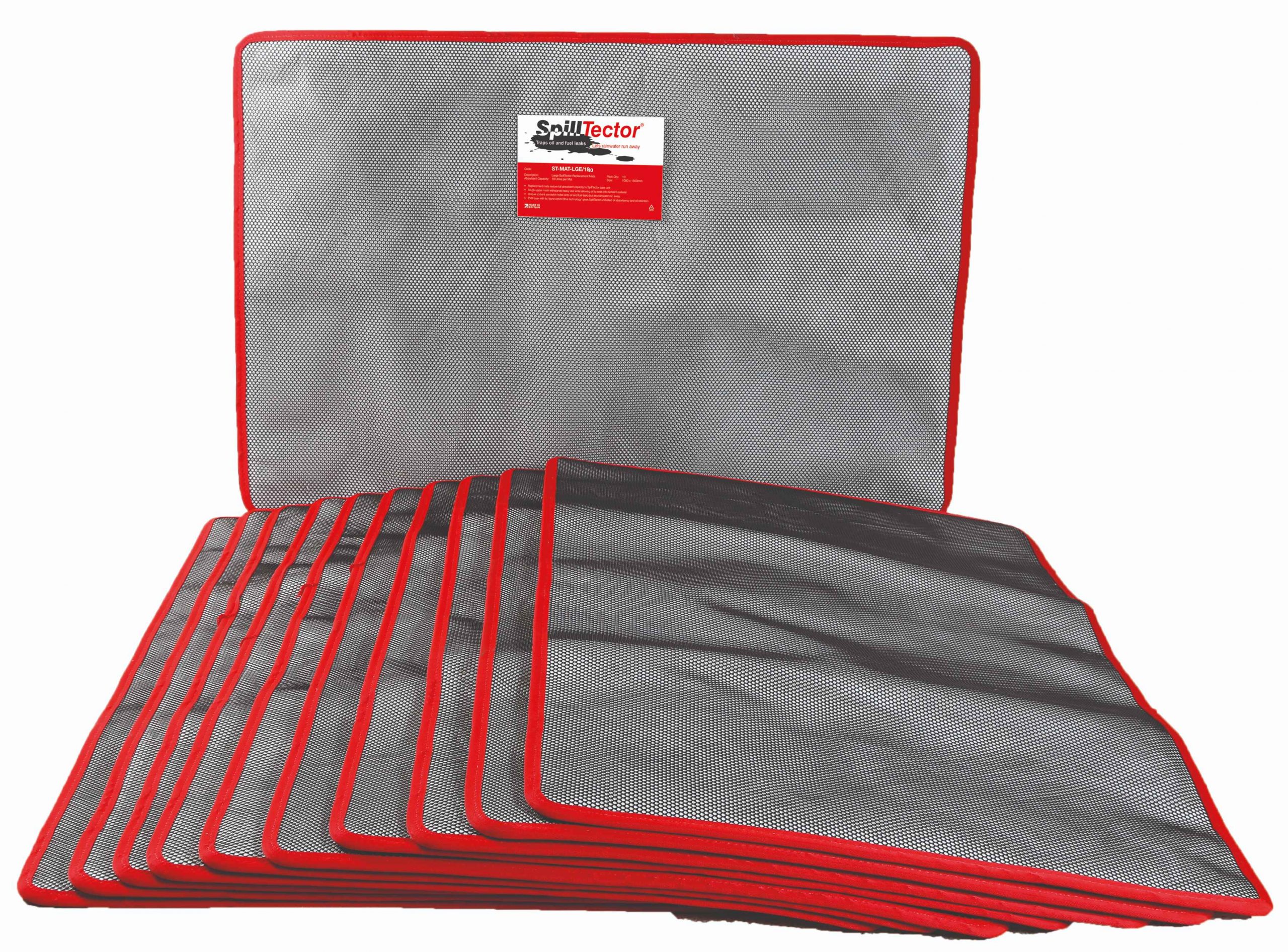 Box of Ten Large SpillTector Replacement Mats - Oil and Fuel Spill Kits ...