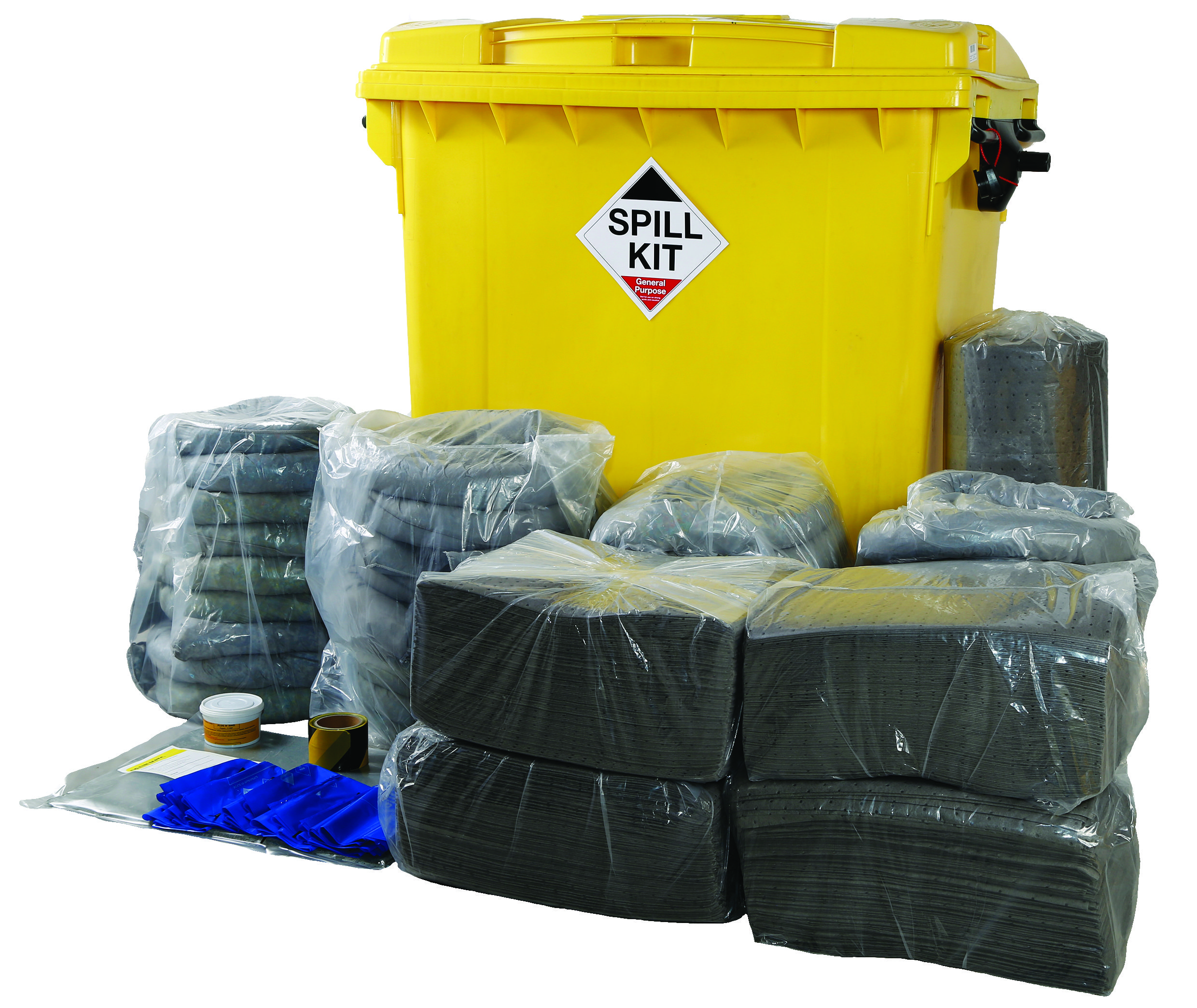 General Purpose Spill Kit - Wheeled Bin - 800 litre