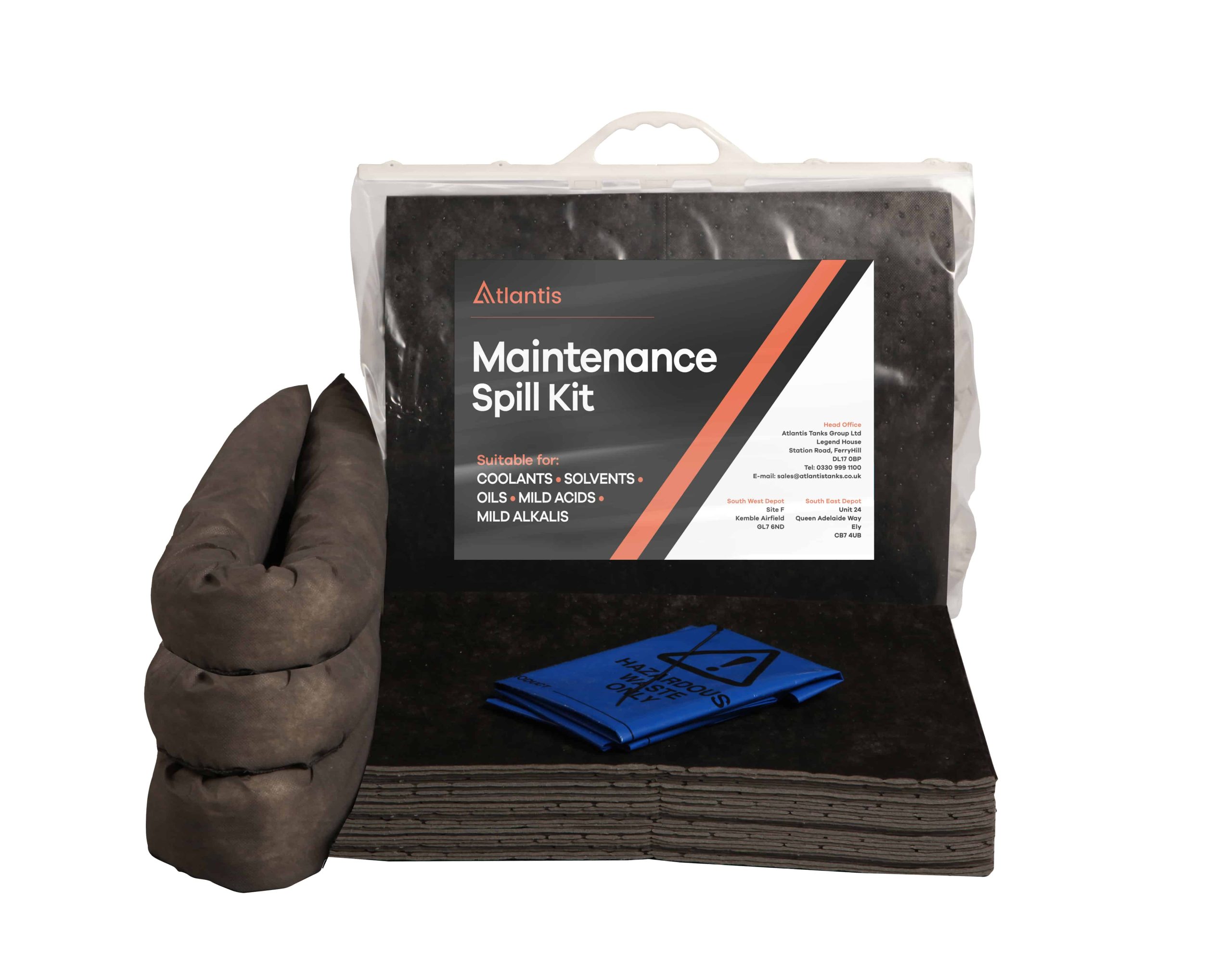 Maintenance Absorbent Spill Kit 30 Litre Clip Top Bag - Oil and Fuel ...