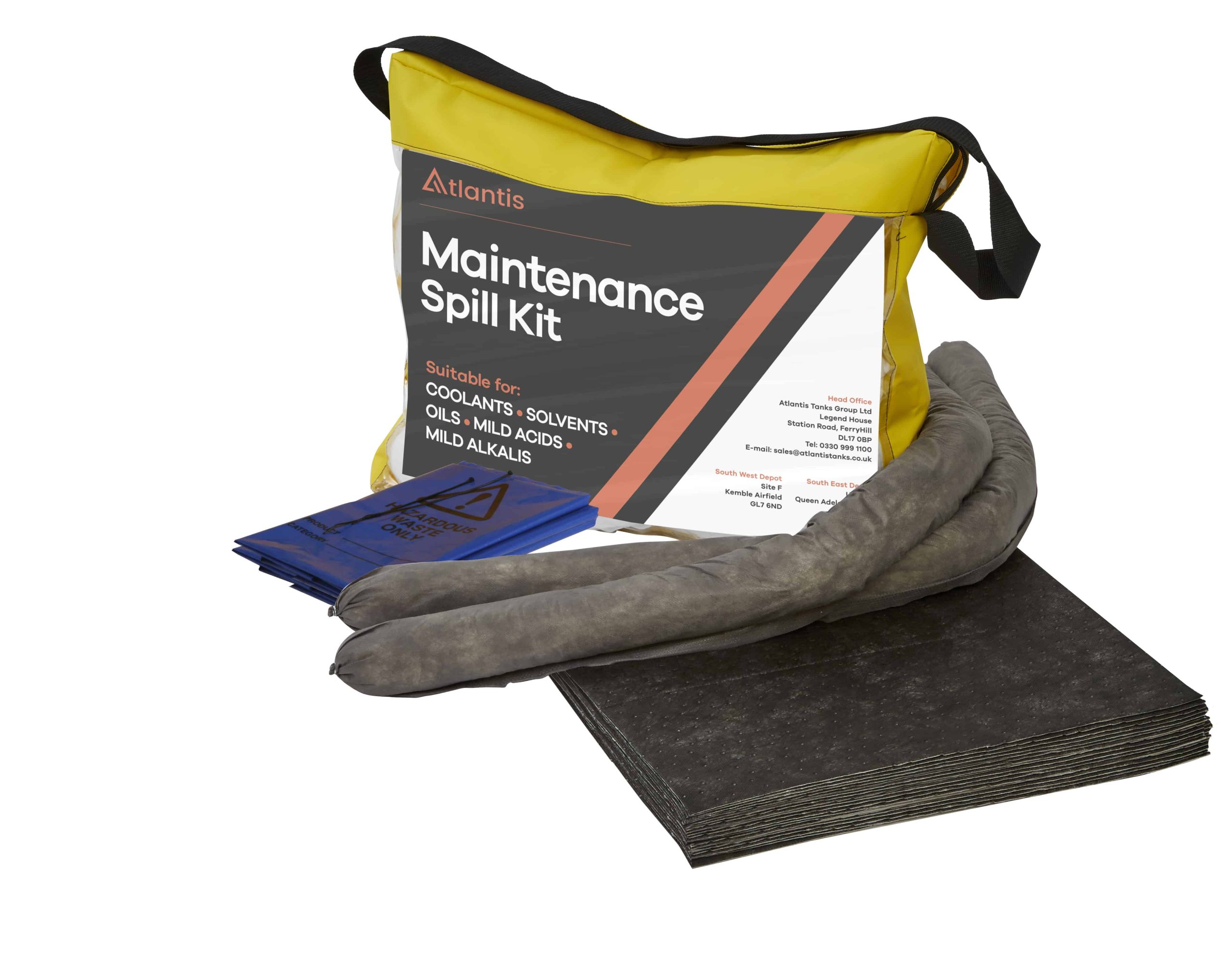 Maintenance Absorbent Spill Kit 50 Litre Holdall Bag - Oil and Fuel ...