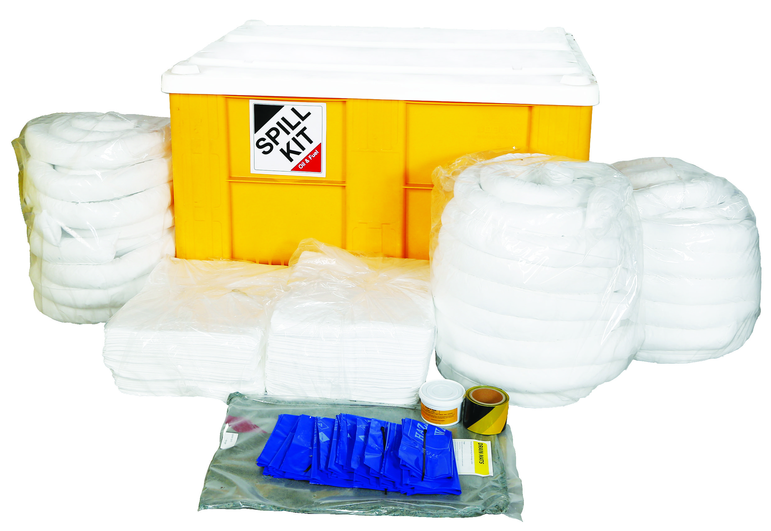 Oil & Fuel Spill Kit in Box Pallet - 600 Litre