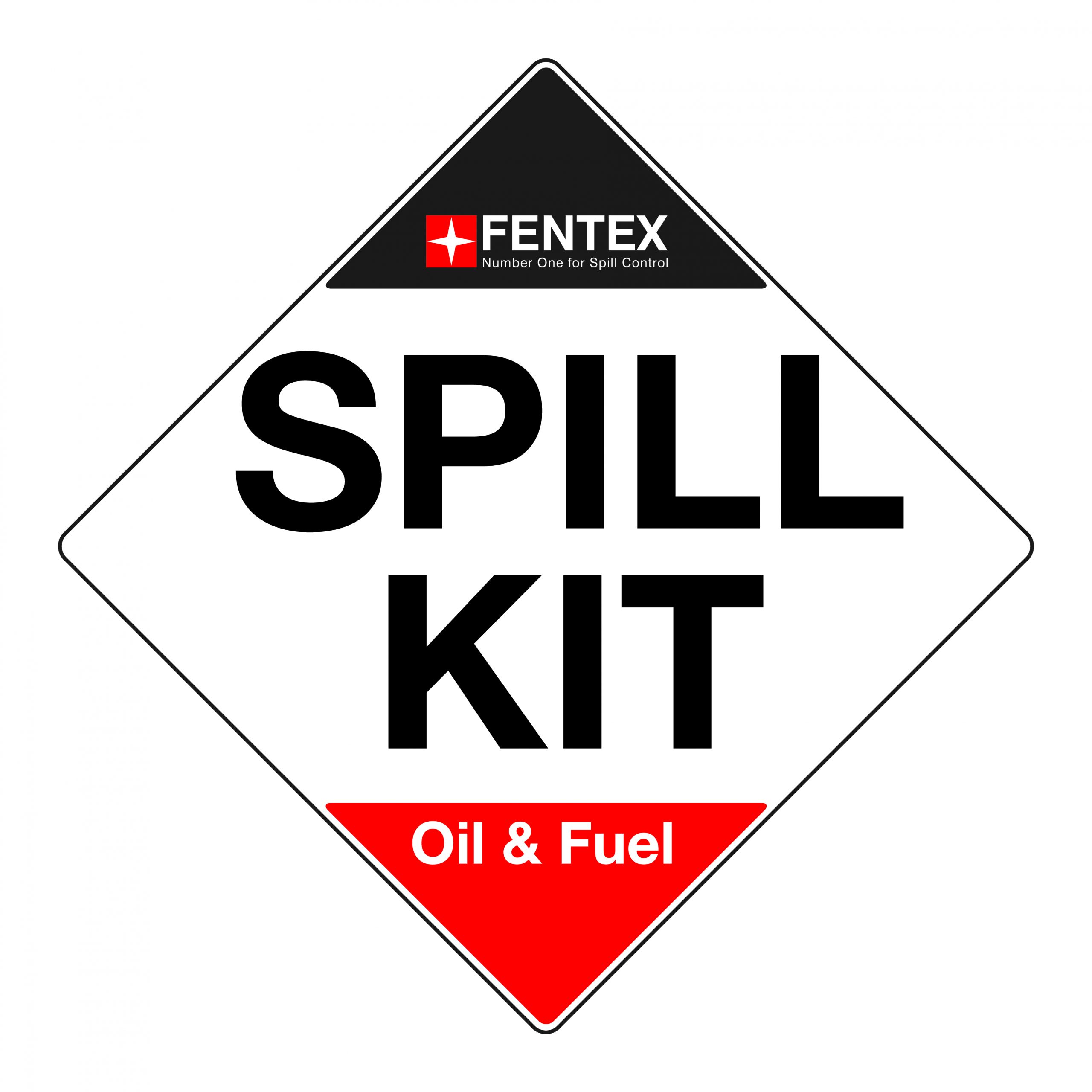 Oil & Fuel Spill Kit Label - 22cm x 22cm