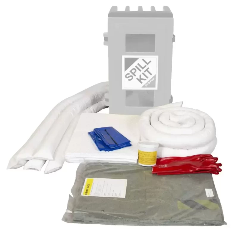 80 Litre Exterior Cab Spill Kit in a Hinged Door Box – 50cm x 40cm x 40cm