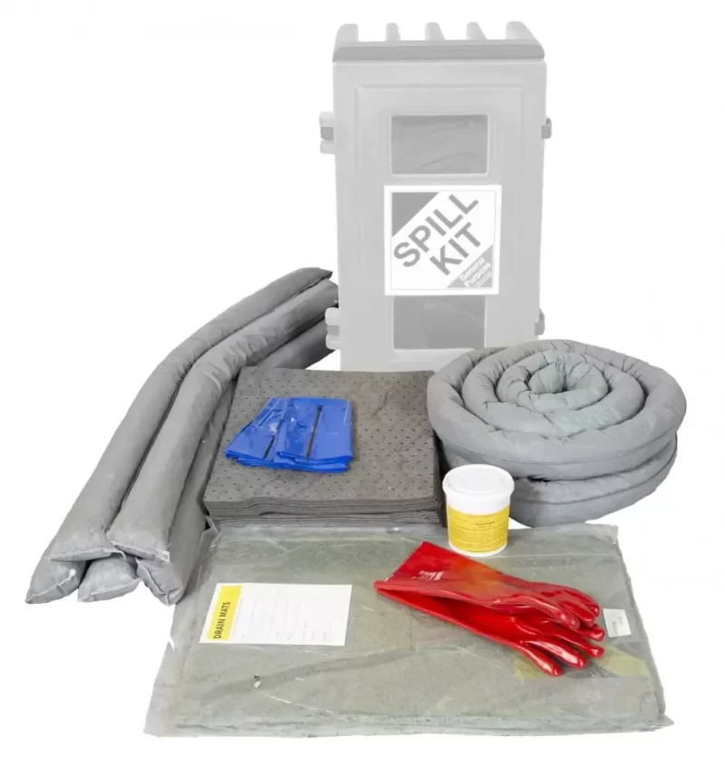 80 litre Exterior Cab Spill Kit in a Hinged Door Box - 50cm x 40cm x 40cm