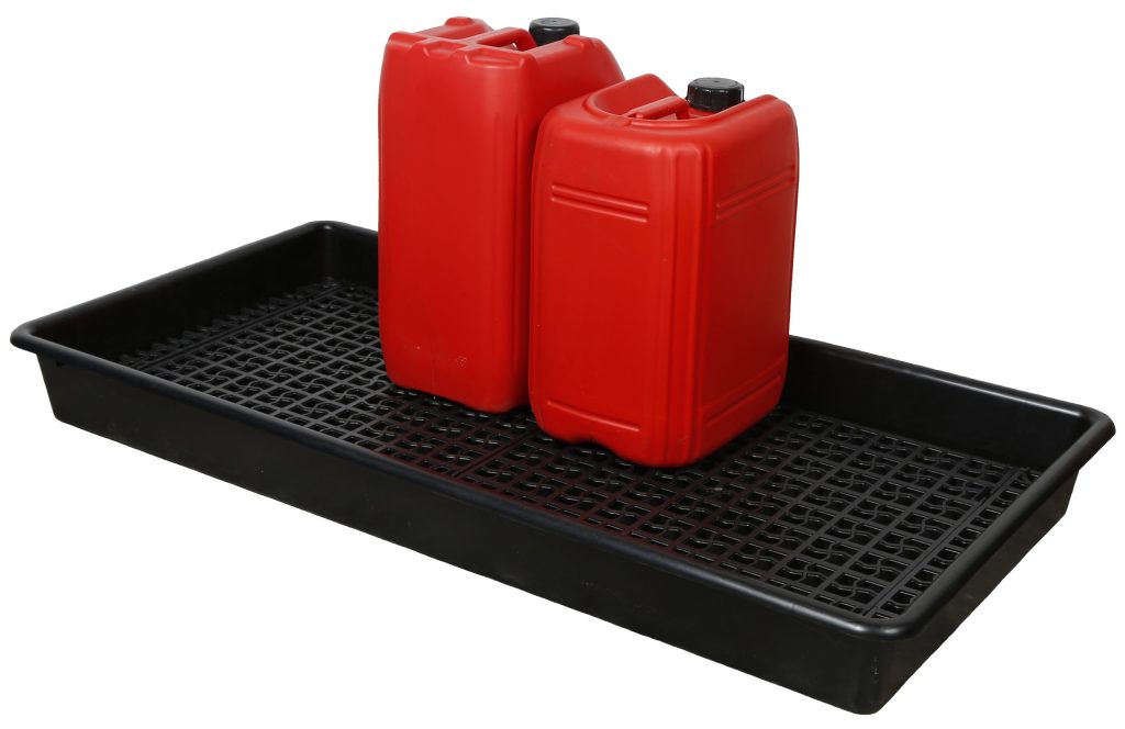 8 x 25L drum tray with container stand - Oil and Fuel Spill Kits | Oil ...