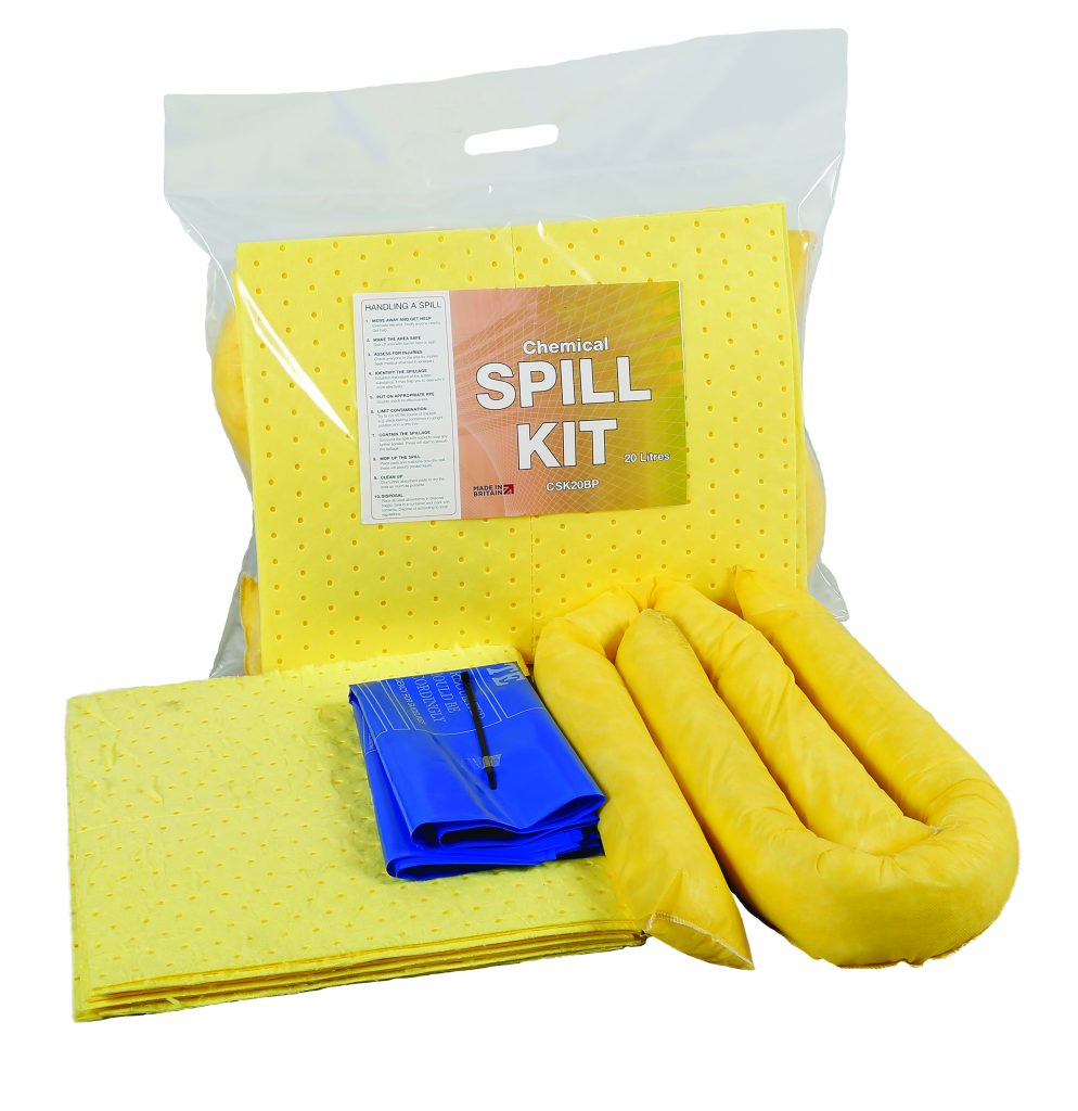 Chemical Spill Kit in sealed Break Pack - Oil and Fuel Spill Kits | Oil ...