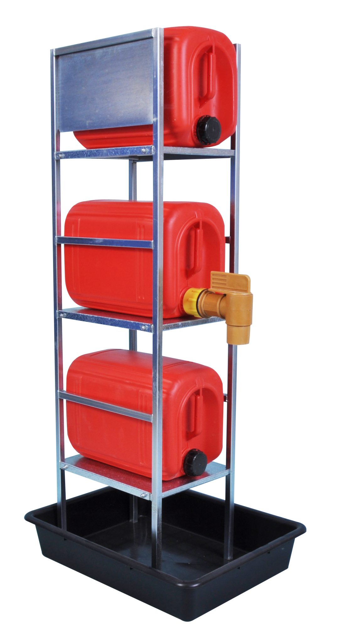 3 x 20 litre Drum Stand in Bund - Oil and Fuel Spill Kits | Oil Spill Kit
