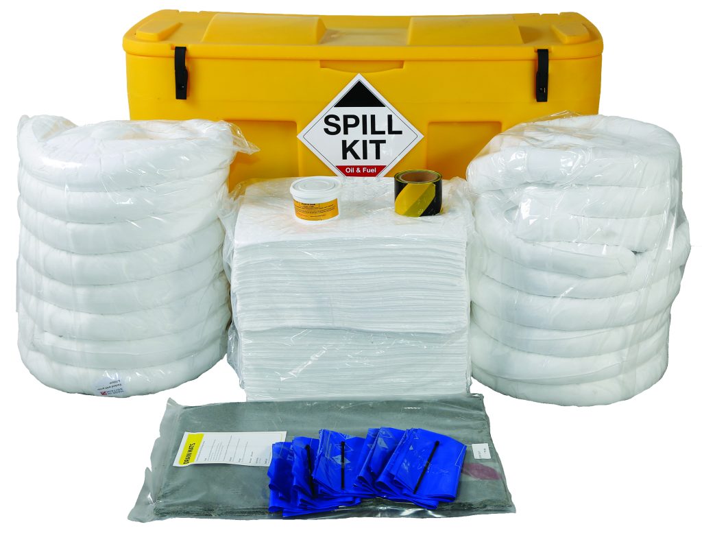 Oil & Fuel Spill Kit in Locker - 400 Liter