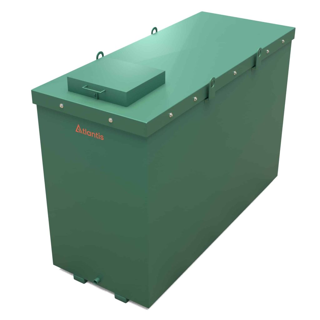 1350 Litre Triple Skinned Bunded Steel Tank with 30 min Integral Fire ...