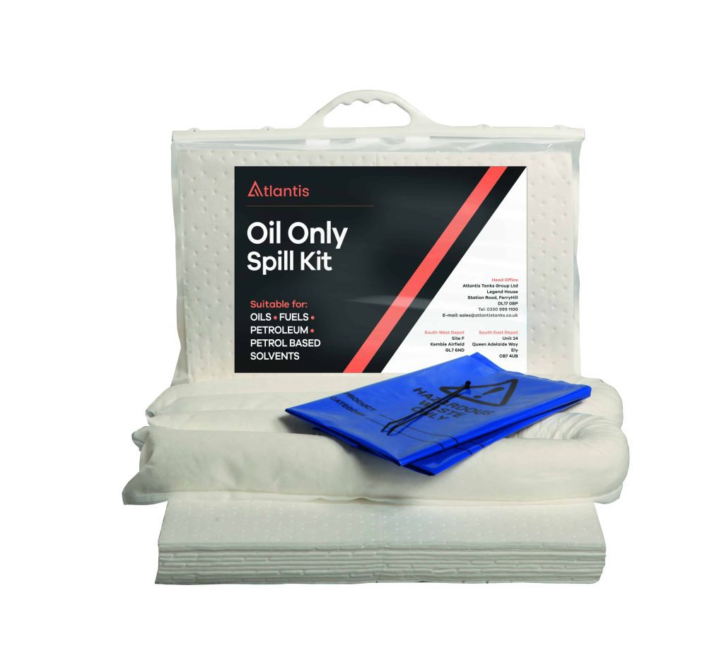Oil Only Absorbent Spill Kit 20 Litre Clip Top Bag - Oil and Fuel Spill ...
