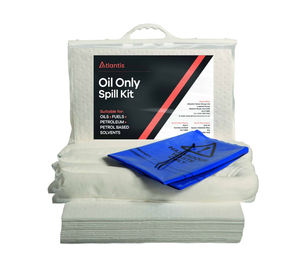 Oil Only Absorbent Spill Kit 30 Litre Clip Top Bag - Oil and Fuel Spill ...