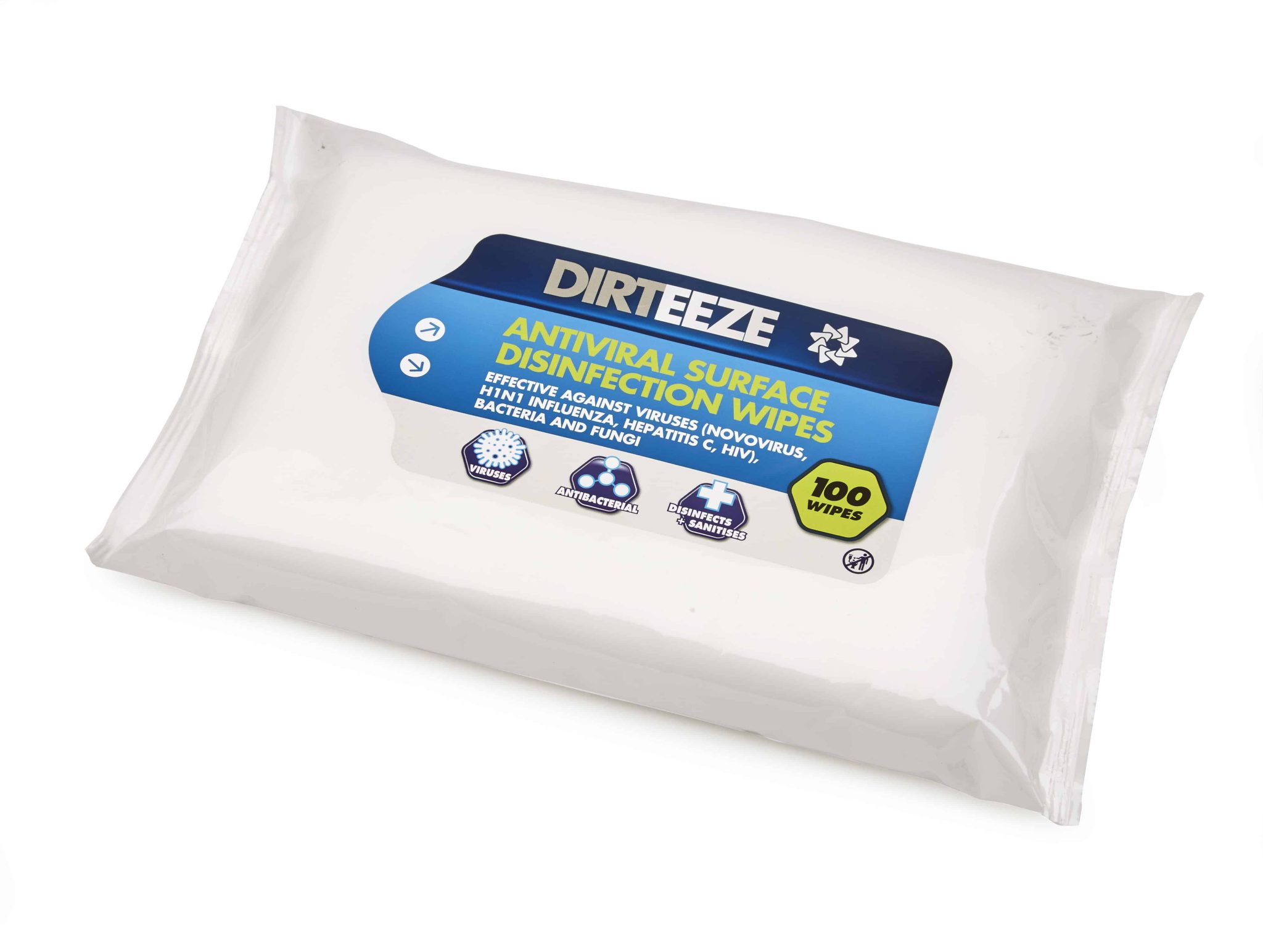 Antiviral Surface Disinfection Wipes Soft Pack x 100 Sheets 27cm x 20cm ...
