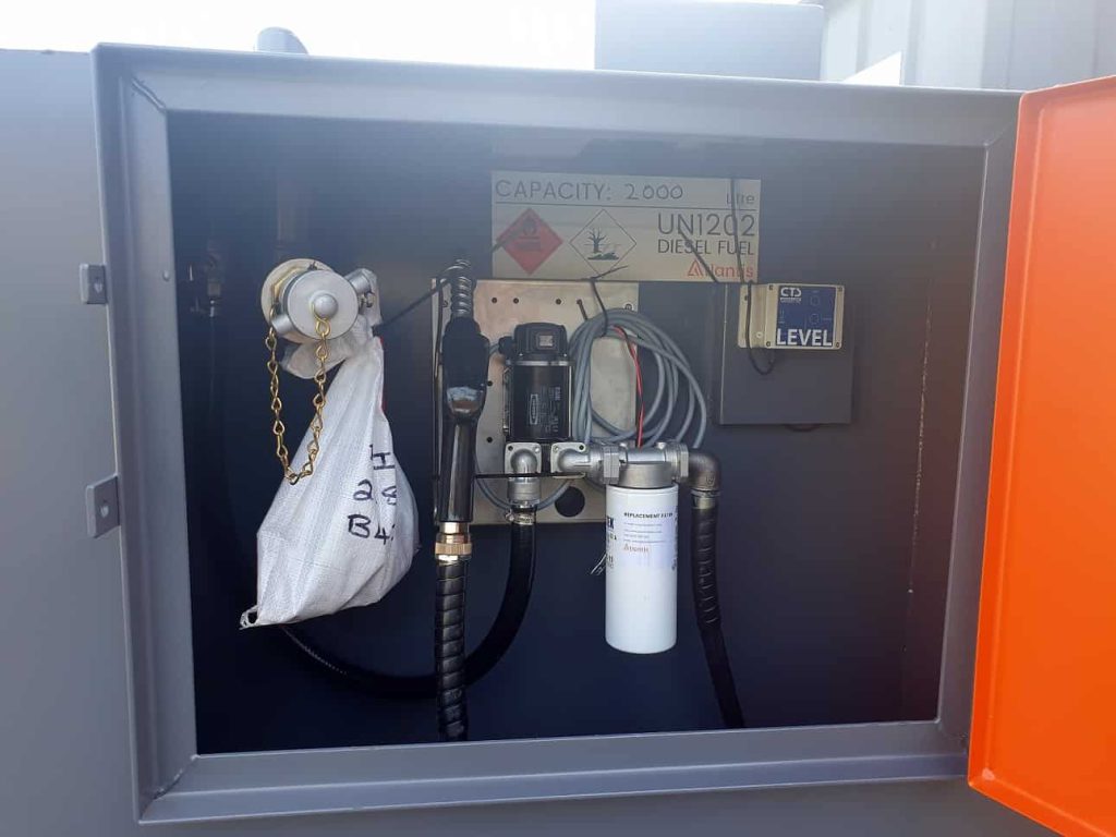 2000 Litre Steel Bunded Diesel Tank - Oil and Fuel Spill Kits | Oil ...